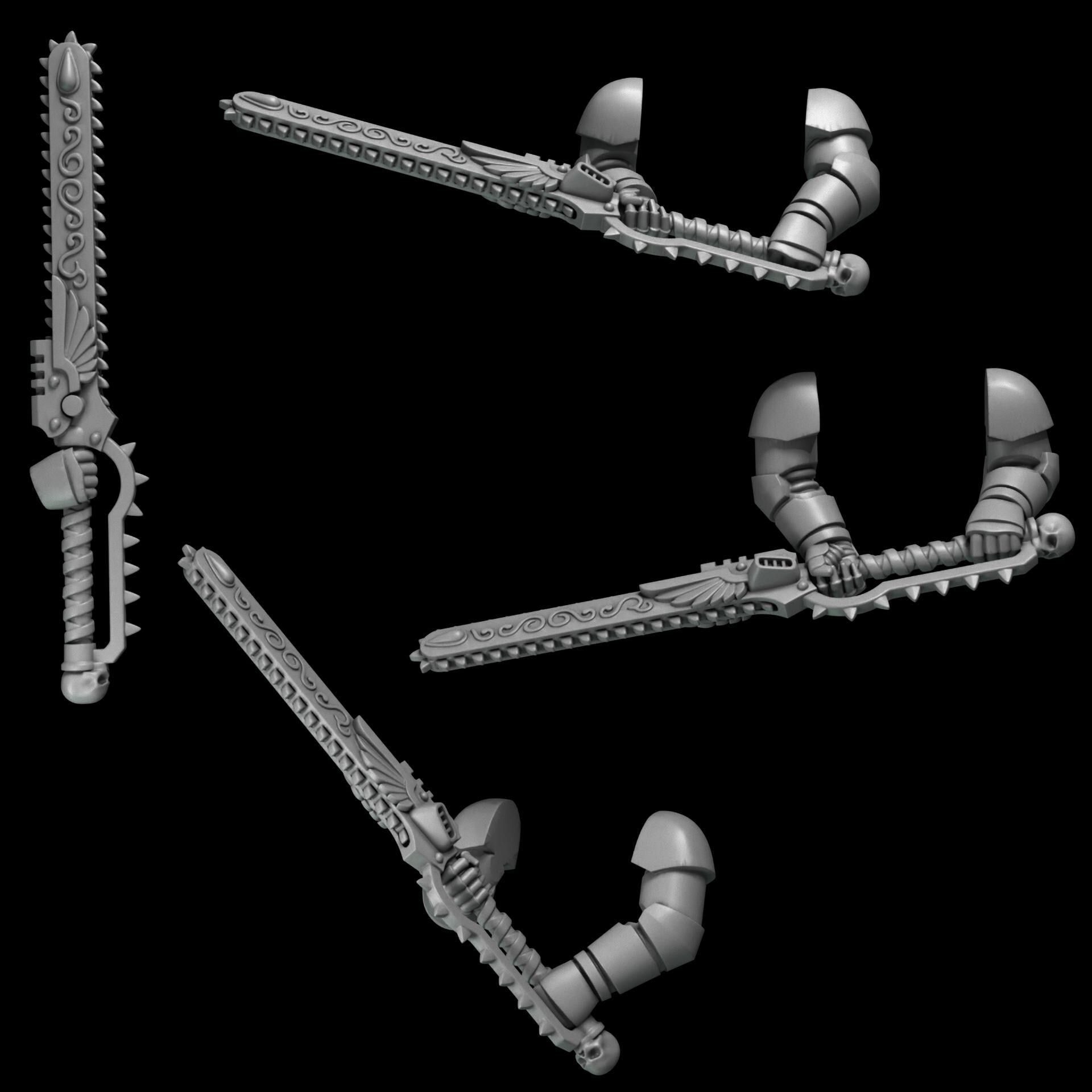 Crimson Lords - Two-Handed Chainsword (Custom Order)