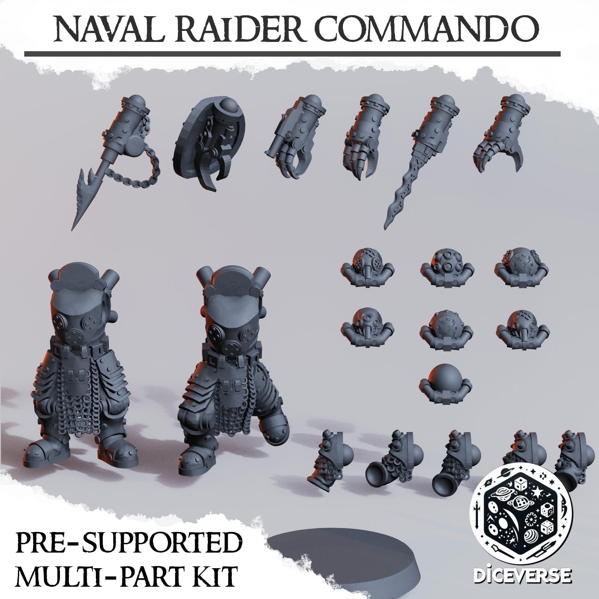 Heretic Naval Raider (Death) Commando Kit - Trench Compatible (Custom